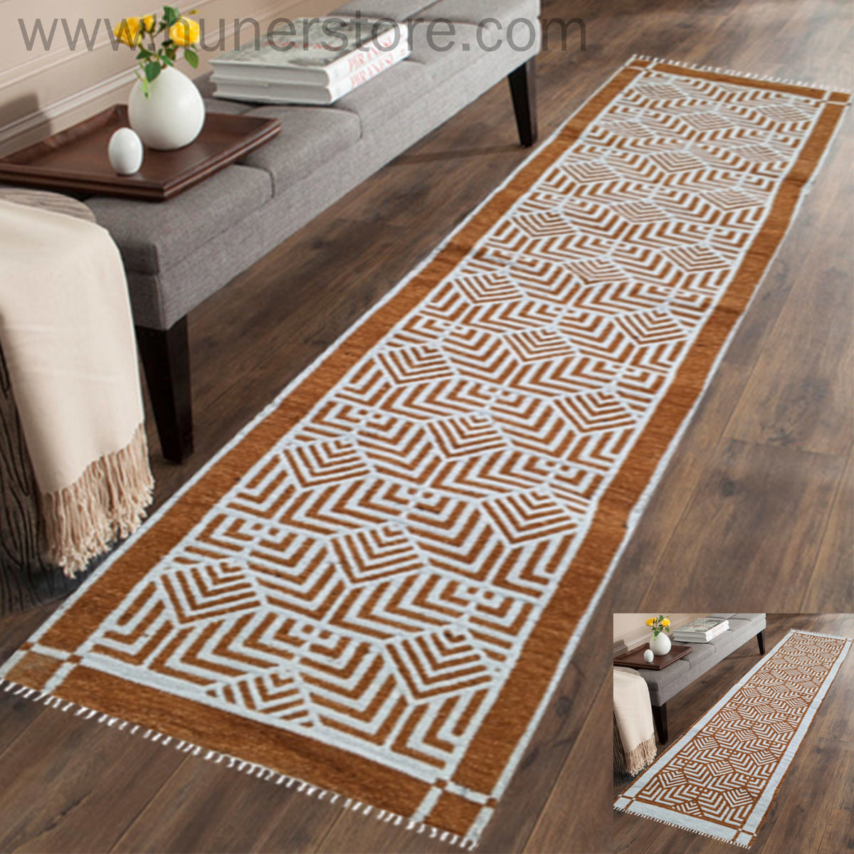 Mosaic Long Runner - 2ft x 8ft – Huner Store